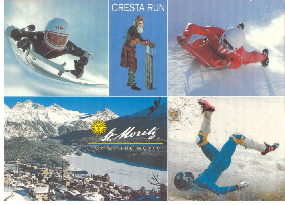 CRESTA RUN / ST. MORITZ-CELERINA - FÜNF BELEBTE ANSICHTEN | Kaufen auf ...