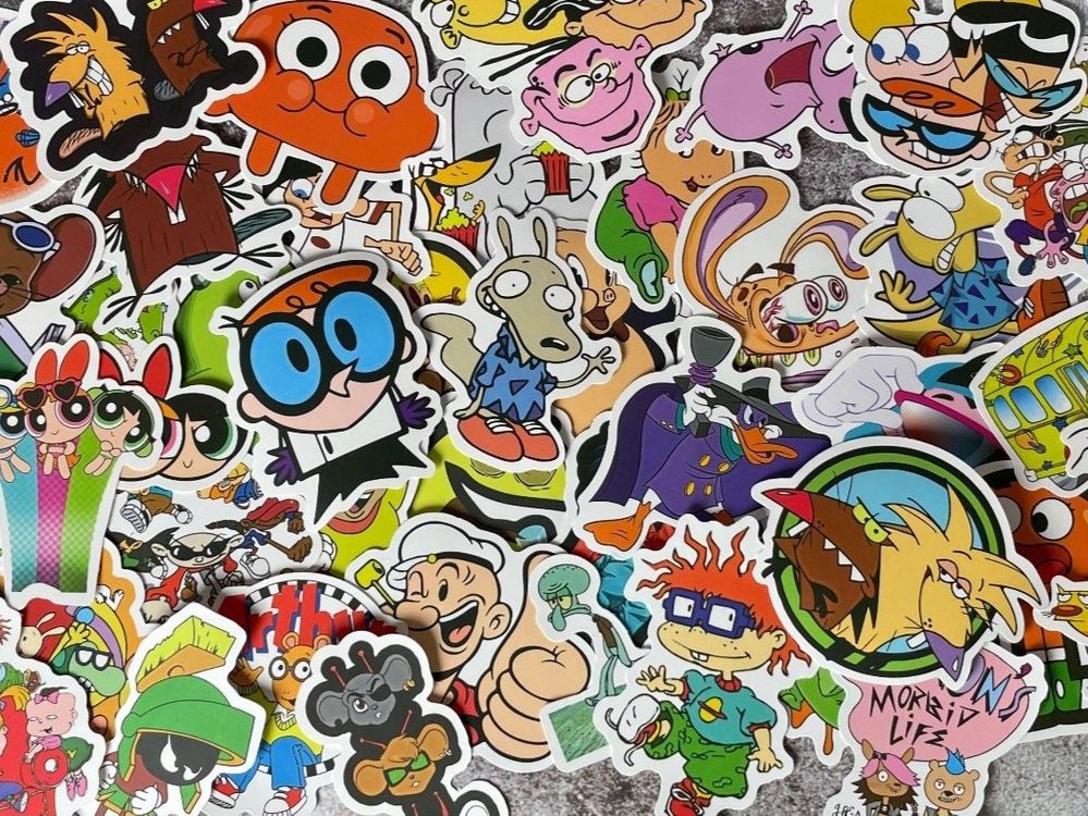 50x 90s Cartoon / Aufkleber Sticker | Kaufen auf Ricardo