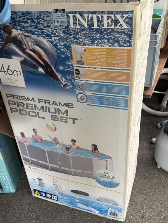 Pool Intex (4.6m Durchmesser) mit viel Zubehör (Gebraucht) in Rüthi ...