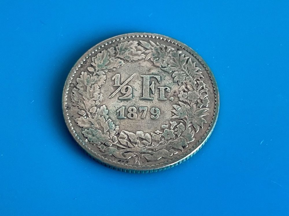 Superbe pièce ½ Fr. HELVETIA 1879 en argent | Kaufen auf Ricardo