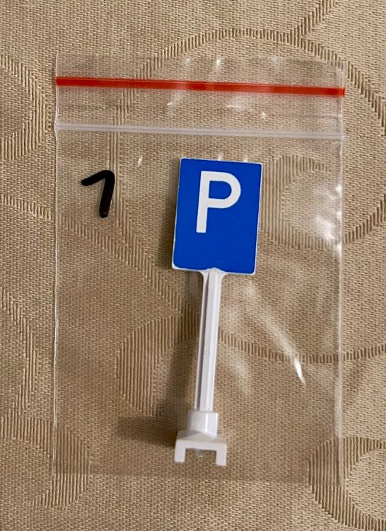 Lego 1 x Road Sign Square-Tall with Parking Patter - 647pb01 (Gebraucht ...