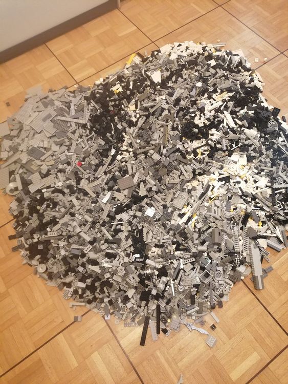 + de 19 kg de Lego principalement gris - noir - blanc No 12 | Kaufen ...