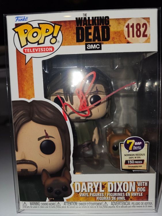 Funko Pop! The Walking Dead Daryl Dixon Signed Norman Reedus (Neu ...