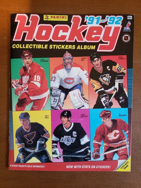 Panini Hockey Sticker Album 91/92 komplett Gretzky, Lemieux | Kaufen ...