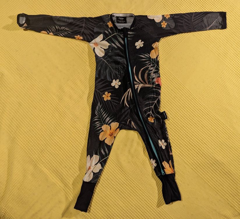 Zipster Pyjama mit Blumen Gr 86/92 | Kaufen auf Ricardo