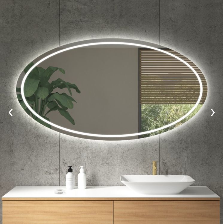LED Spiegel Oval Badspiegel mit Beleuchtung ungebraucht (Neu und ...