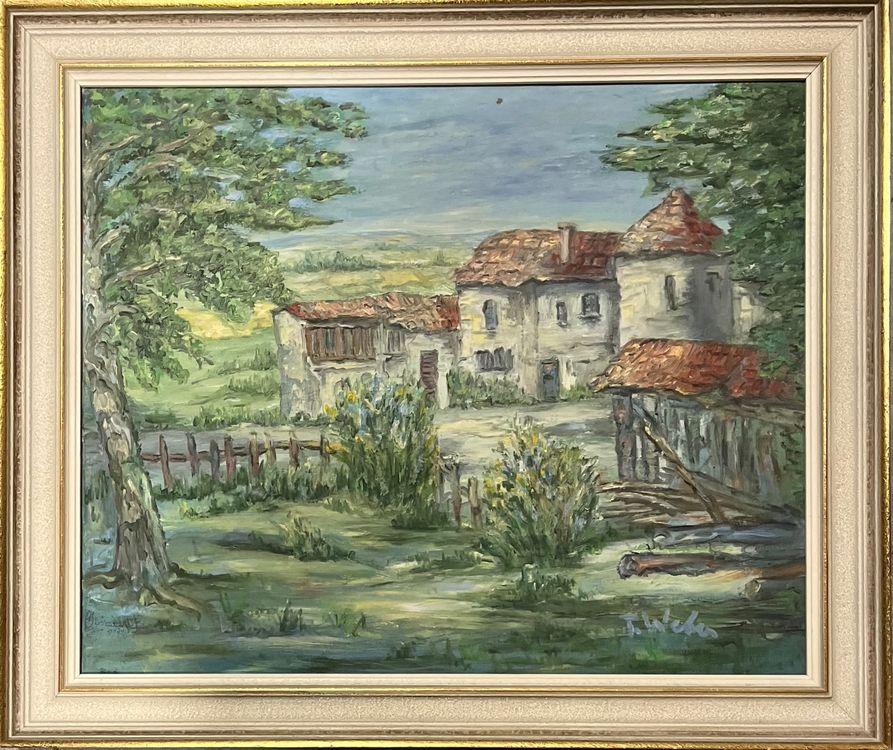 Grosse Landschaft Gemälde, Signiert von T. Weber (Gebraucht) in ...