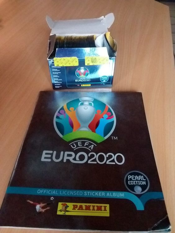 Panini Euro 2020 Pearl Edition Box m. ü. 80 Couvert & Heft | Kaufen auf ...