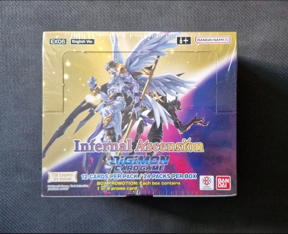 Digimon EX-06 Infernal Ascension Booster Display, OVP rare (Neu und ...