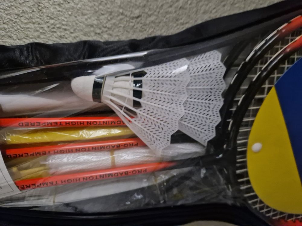 Badminton Set mit Netz 4 Schläger neu | Kaufen auf Ricardo