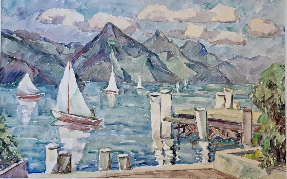 Aquarell von Robert Hänni, signiert (Gebraucht) in Oberdorf NW für CHF 69 – mit Lieferung auf ...