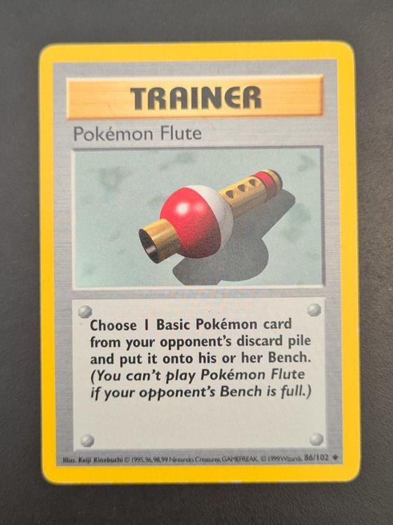 Trainer Pokemon Flute Shadowless 86/102 ab 1Fr. | Kaufen auf Ricardo