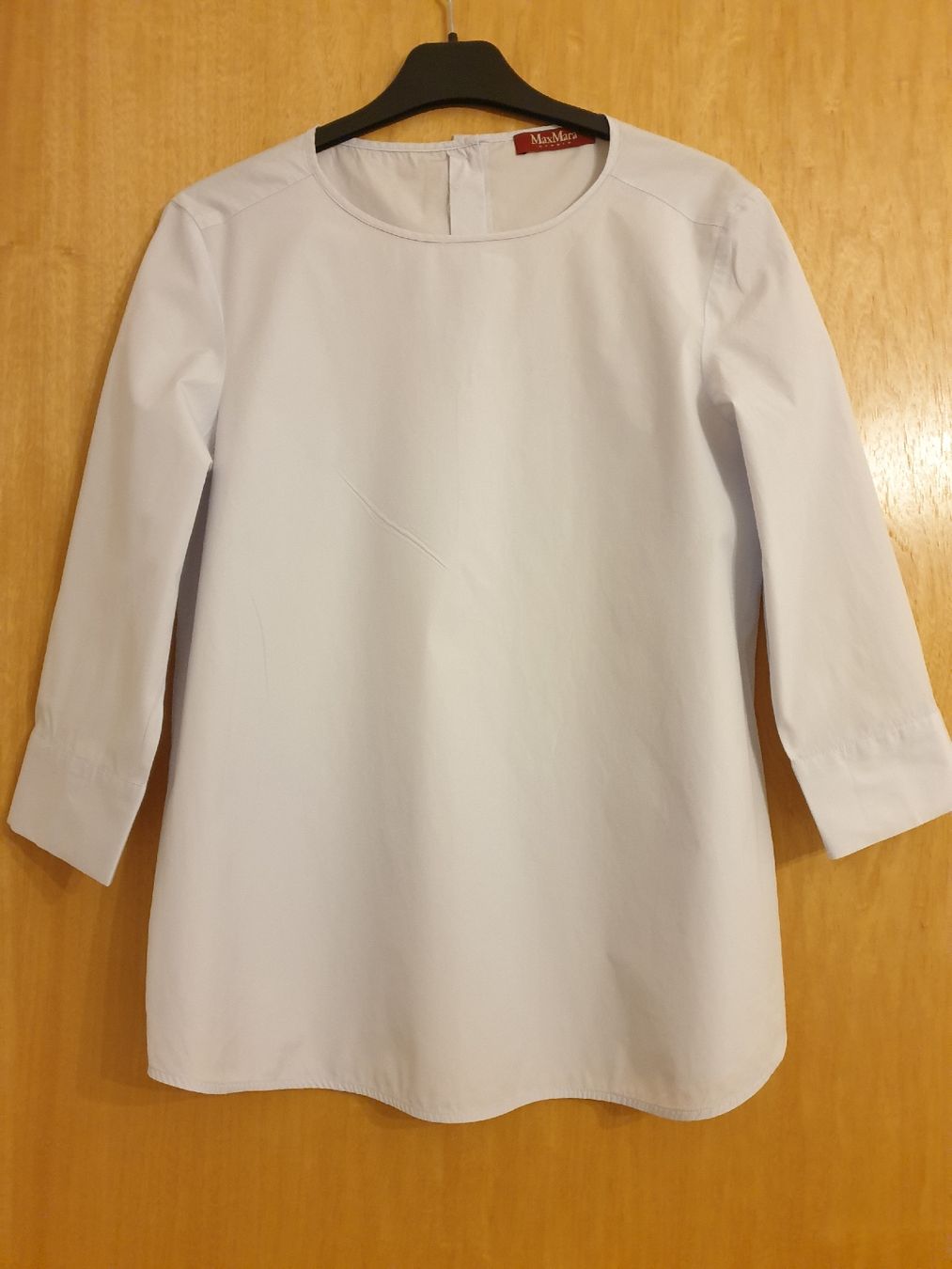 Chemisier, S/36, Max Mara Studio, bleu ciel, coton (D'occasion) à ...