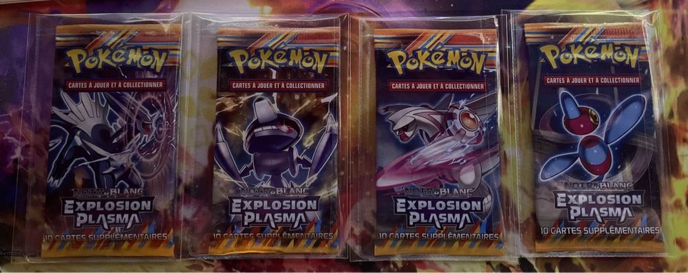 4 Art Set Boosters Pokémon Explosion Plasma FR Neuf (Neu und ...