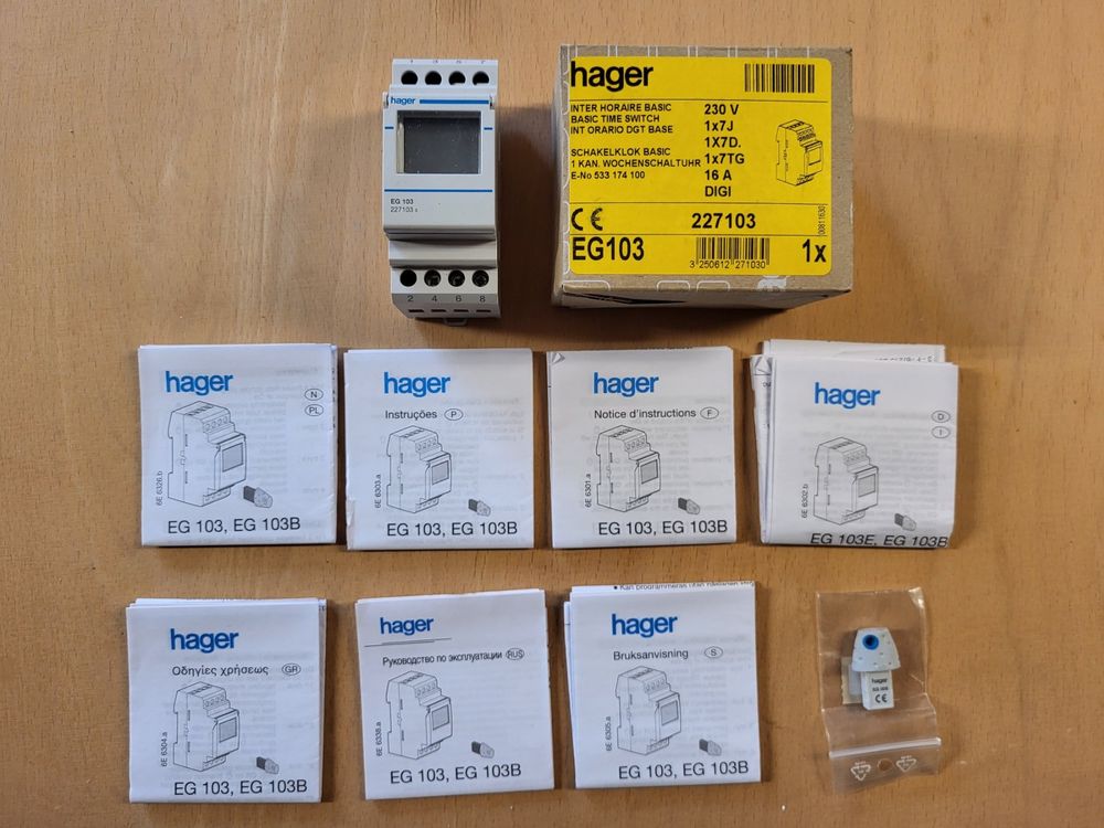 Hager Zeitschaltuhr EG 103 (Neu und originalverpackt) in Lenzburg für ...
