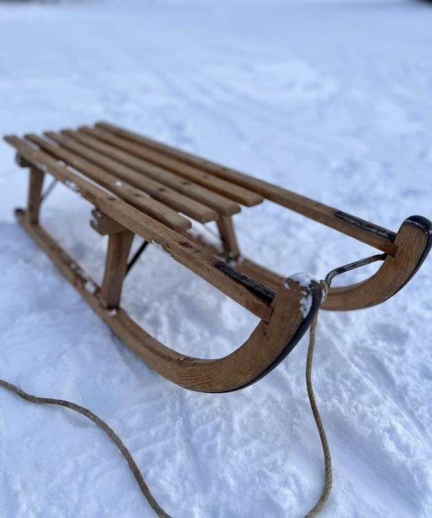 Holzschlitten, Davoser Schlitten, Vintage Schlitten (Gebraucht) in ...