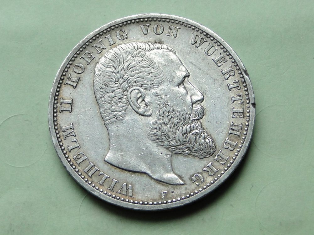 Deutsches Reich - 5 Mark 1903 Silber Wilhelm II Württemberg | Kaufen auf Ricardo