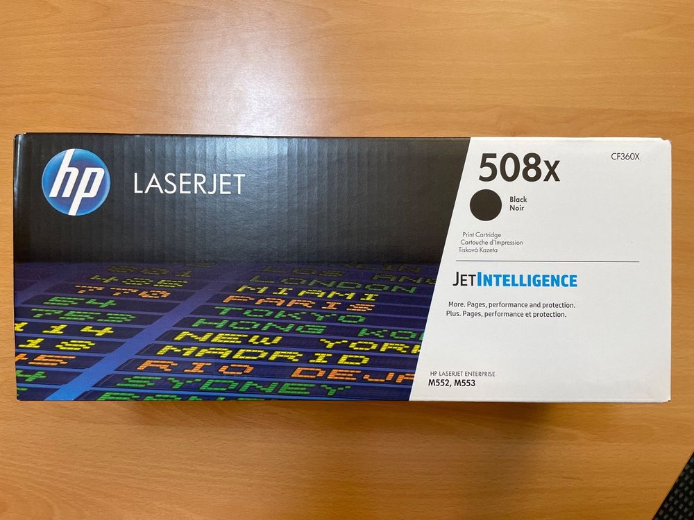HP 508X (CF360X) Toner (Neu und originalverpackt) in Flaach für CHF 180 ...