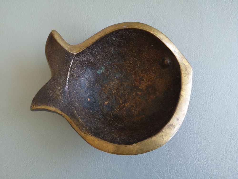 WILLY STEINLIN, MASSIVE BRONZE SCHALE FISCH (Gebraucht) in Sissach für ...