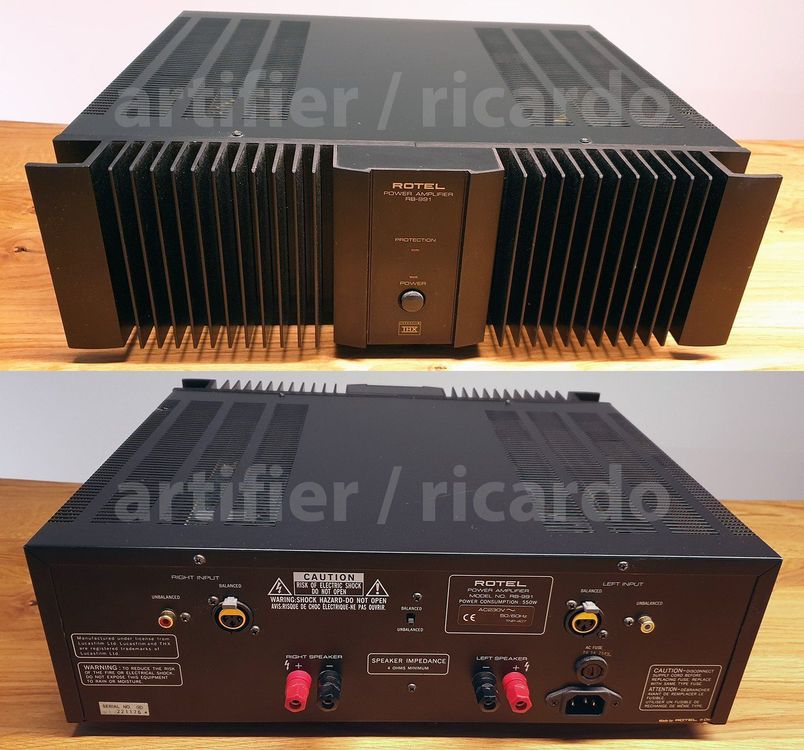 Rotel RB-991, 2 Kanal Verstärker / Endstufe, teildefekt (Defekt) in ...
