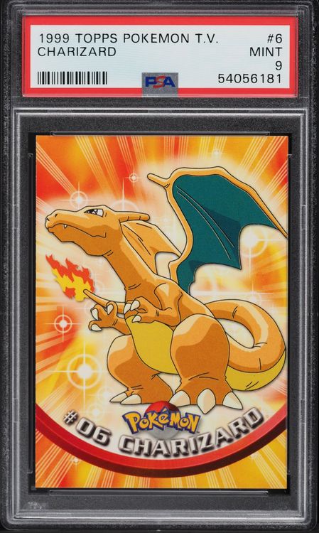 1999 TOPPS POKEMON TV CHARIZARD #6 PSA 9 MINT | Kaufen auf Ricardo