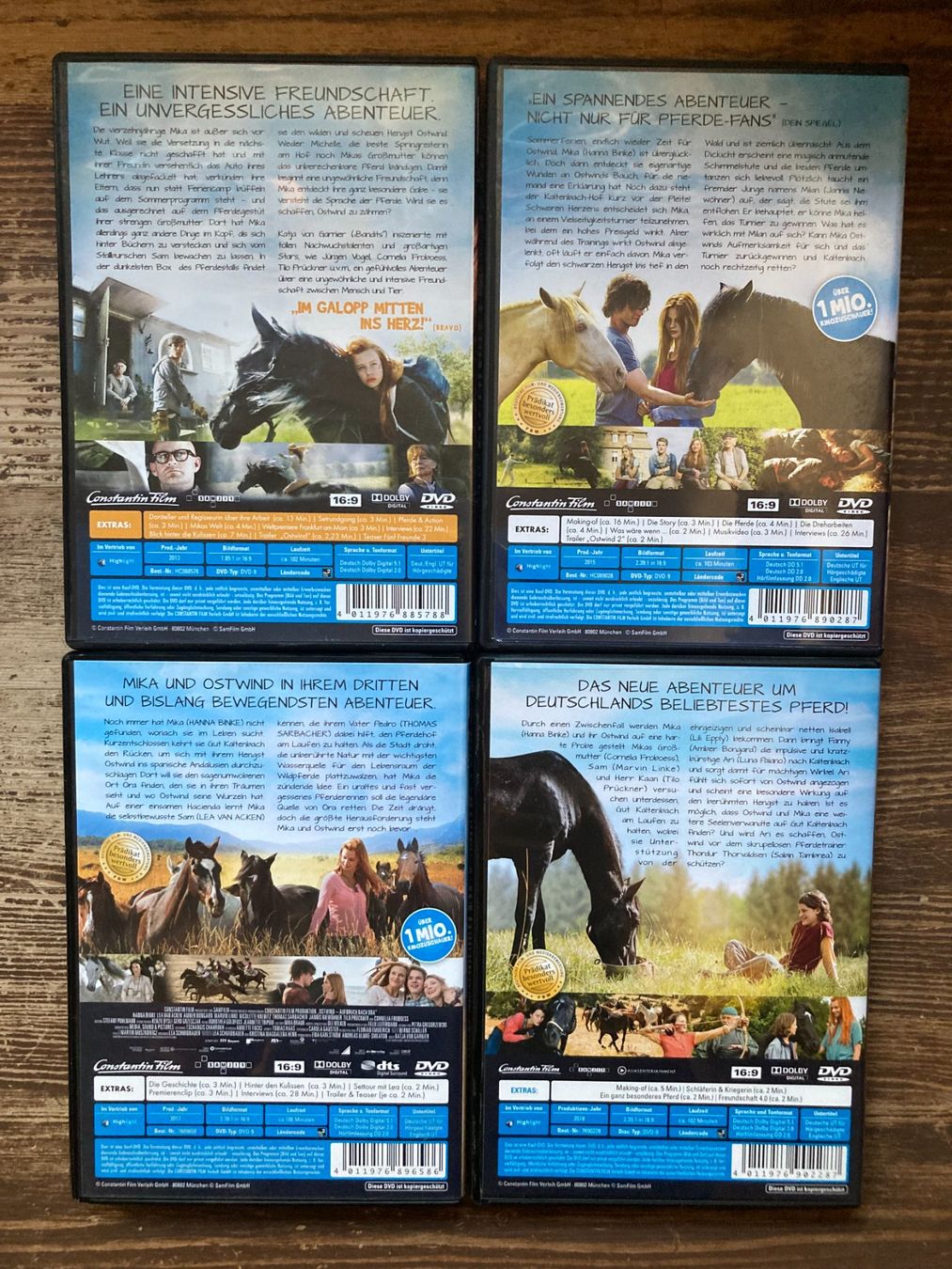 Alle 4 *Ostwind* DVDs für alle Pferdefans (Gebraucht) in Wohlen AG für ...