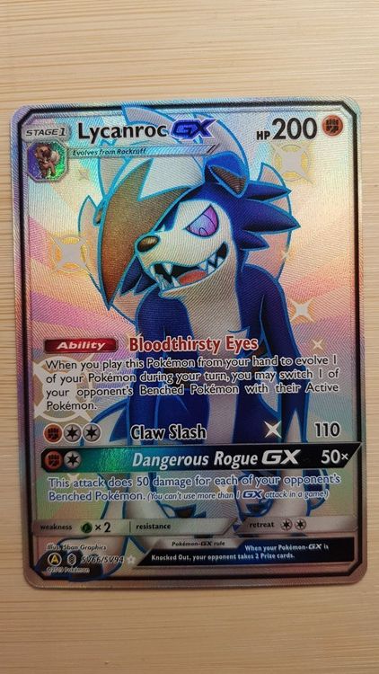 Pokémon Lycanrox GX Full Art Shiny | Kaufen auf Ricardo