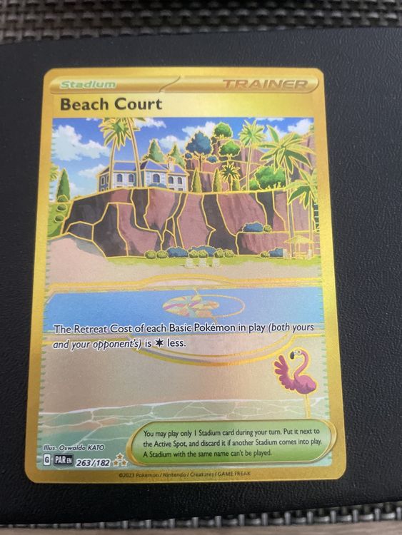 Pokemon Beach Court Fullart hyperrare 263/182 Paradox Rift (Neu (gemäss ...