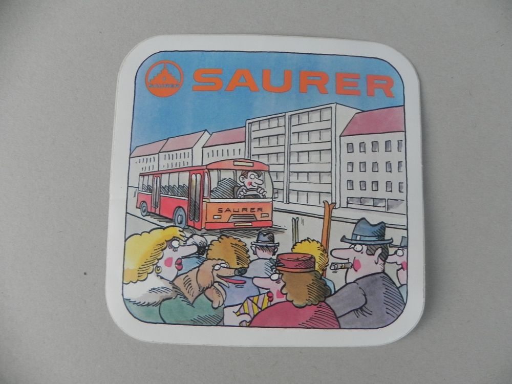 Kleber ca. 35 Jahre alt Saurer Bus Schweiz Lastwagen Arbon (Gebraucht ...