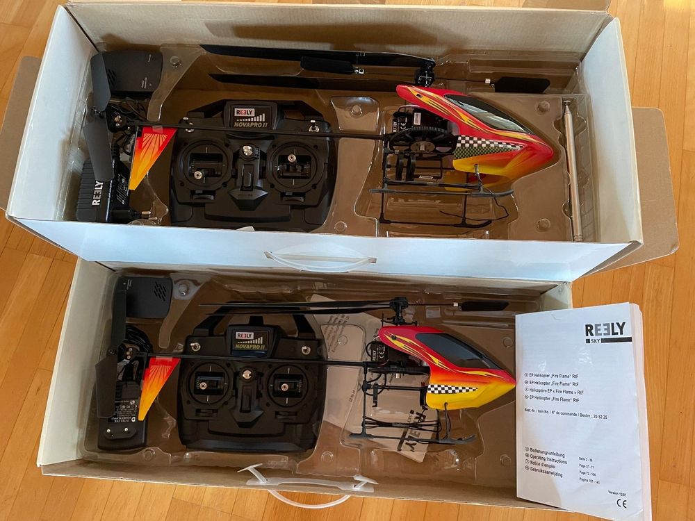 2 Stück Reely EP Helikopter Fire Flame RTF (Neu (gemäss Beschreibung ...
