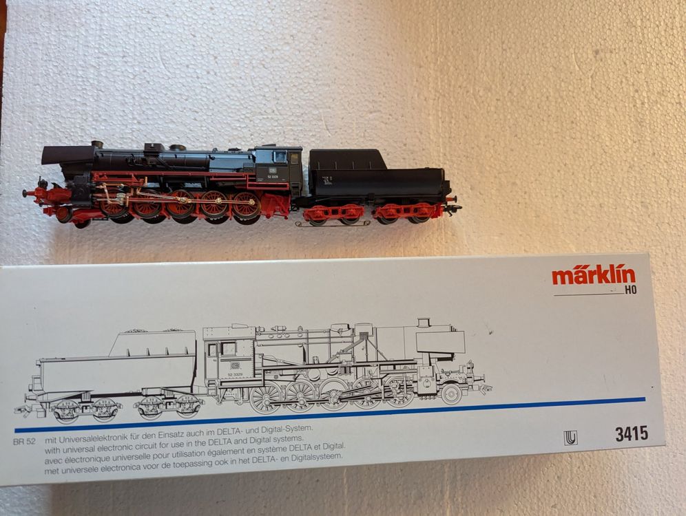 Dampflok BR 52 3329 der DB Märklin digital H0 3415 (Neu und ...