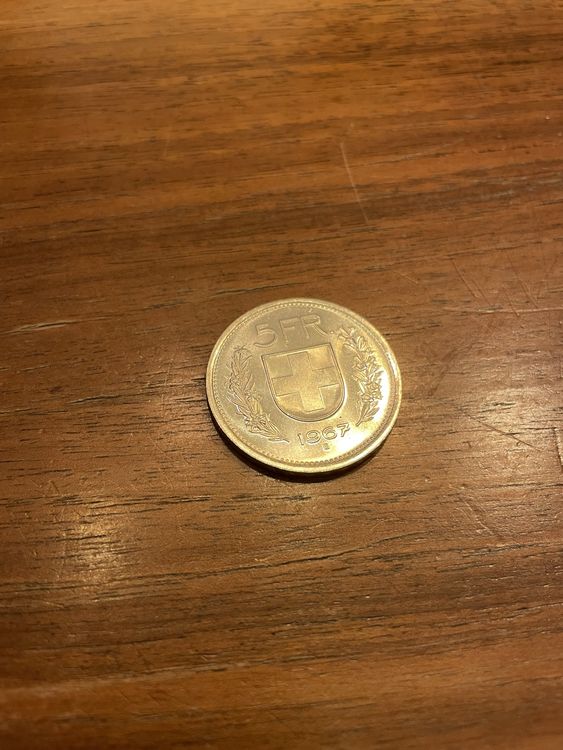 5 Franken 1967 Silber, unzirkuliert (Neu (gemäss Beschreibung)) in Ammerzwil BE für CHF 10 – mit ...
