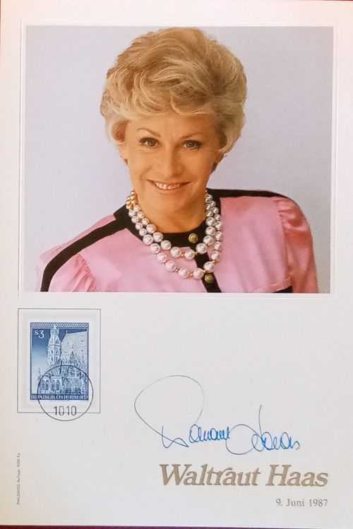 Waltraut Haas 1927- Autogramm Sammelkarte 18x26cm (Gebraucht) in ...