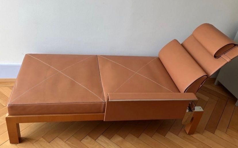 Design liege Tressera Haiku leder / holz/ metal | Kaufen auf Ricardo