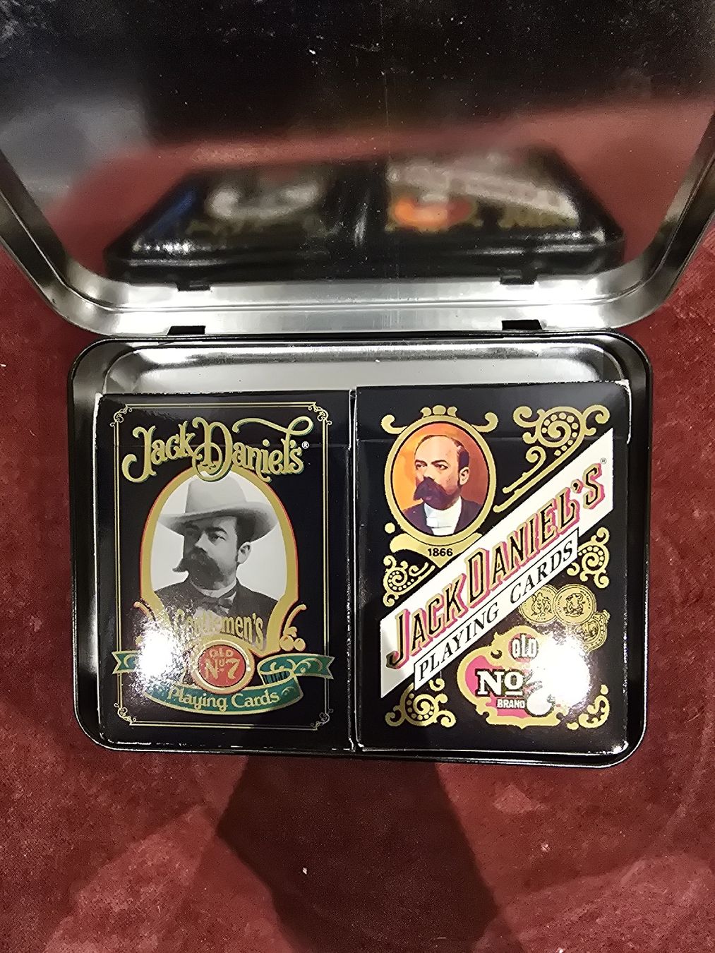 Jack Daniel's Spielkarten Set, Neu, Sammlerstück, Metallbox (Neu ...