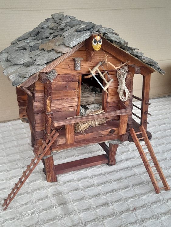 Walliser Stadol/Spiicher Modell detailgetreue Ausführung (Gebraucht) in ...