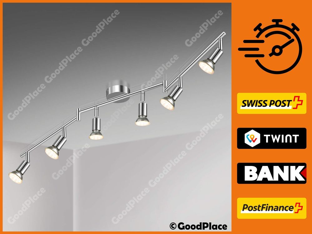 LED Deckenlampe 21W - 6 Schwenkbar Spots - Plafonnier LED (Neu und originalverpackt) in Develier ...