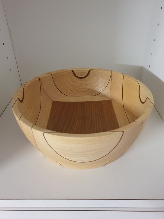 Holzschale Intarsienarbeit Dekoschale Obstschale 23cm,... (Neu (gemäss Beschreibung)) in Sempach ...