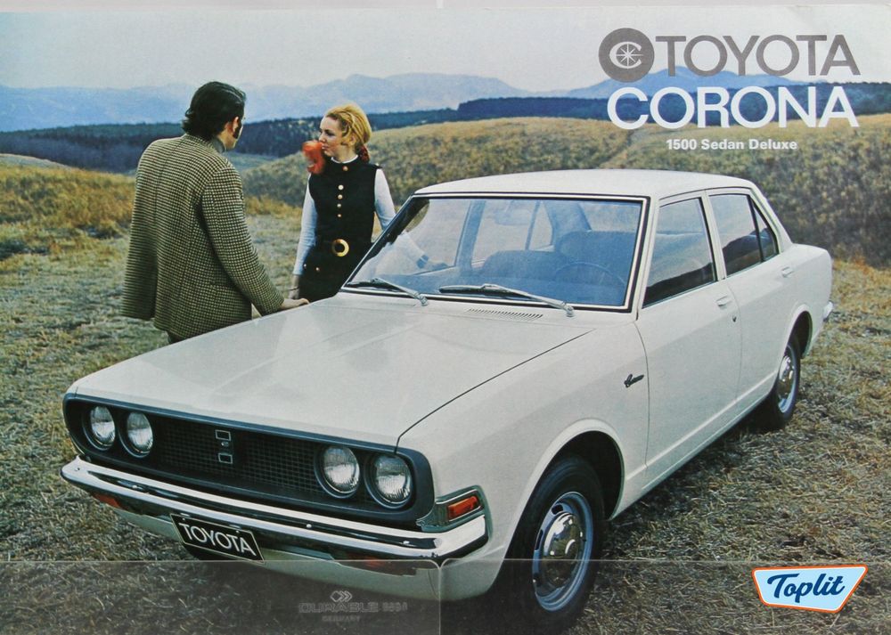PROSPEKT - TOYOTA CORONA 1500 SEDAN DL / T80 - AB 01.1971 (Gebraucht ...