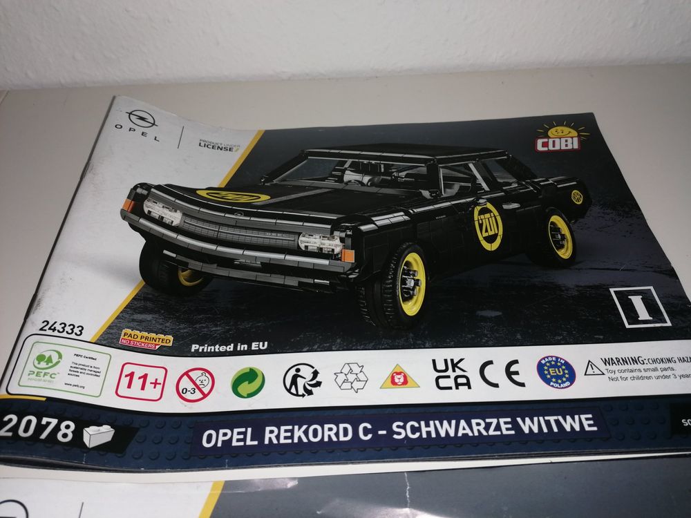 Cobi Opel Rekord C schwarze Witwe 1:12 Klemmbausteine Lego | Acheter ...