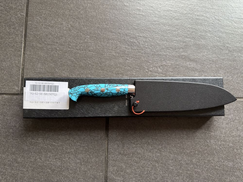 Yu Kurosaki Senko Bunka 150mm Türkis Griff Japan (Neu (gemäss ...