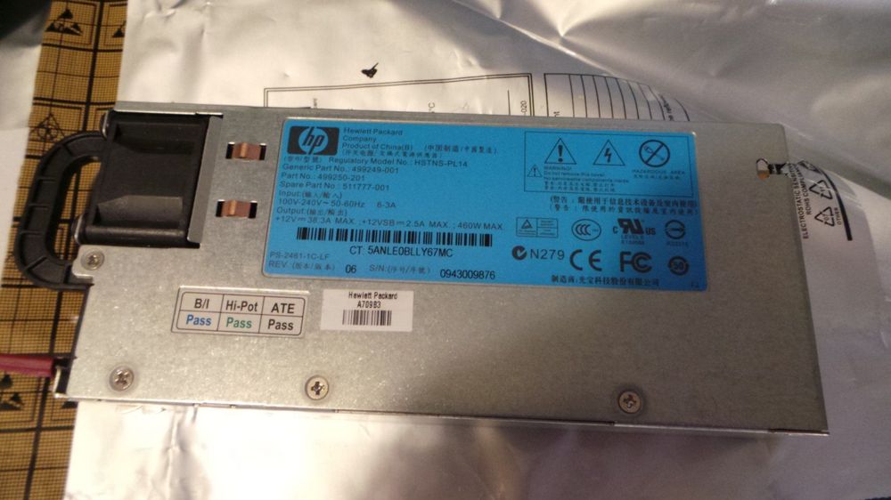 HP 460W Netzteil PSU (Gebraucht) in Düdingen für CHF 15 – mit Lieferung ...