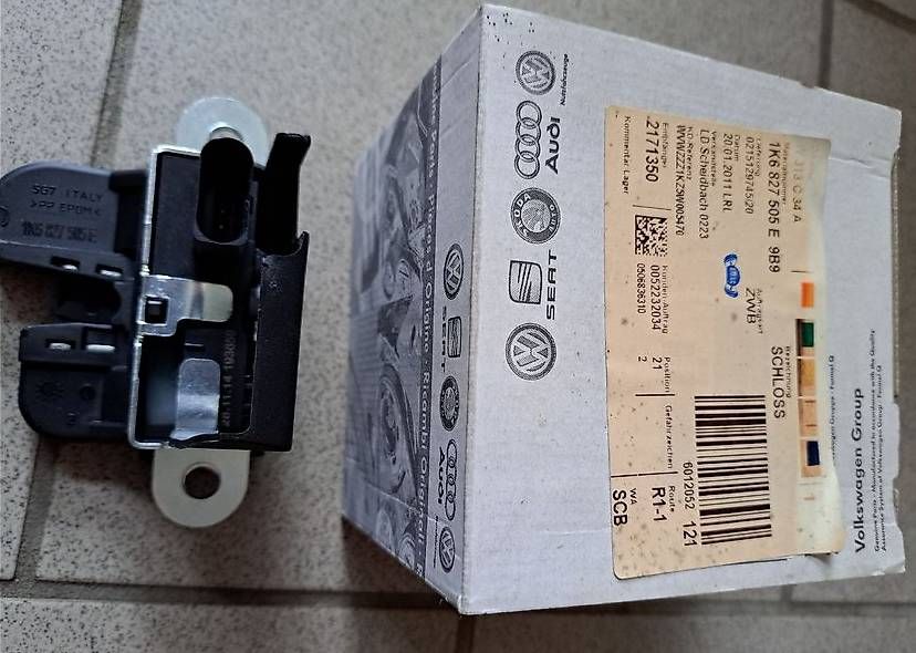 ORIGINAL VW Heckklappenschloss 1K6 827 505 E 9B9 NEU (Neu und ...