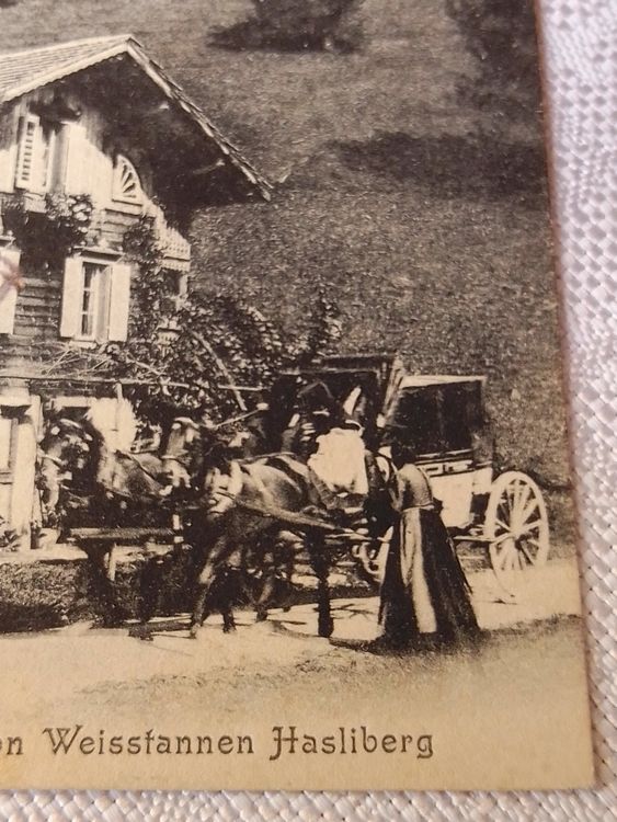 PK / Chalet Pension Weisstannen Hasliberg mit Postkutsche (Gebraucht) in Brugg AG für CHF 15 ...