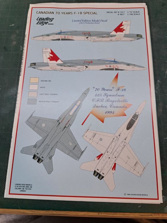 LEADING EDGE DECAL CF-18 1/48 | Kaufen auf Ricardo