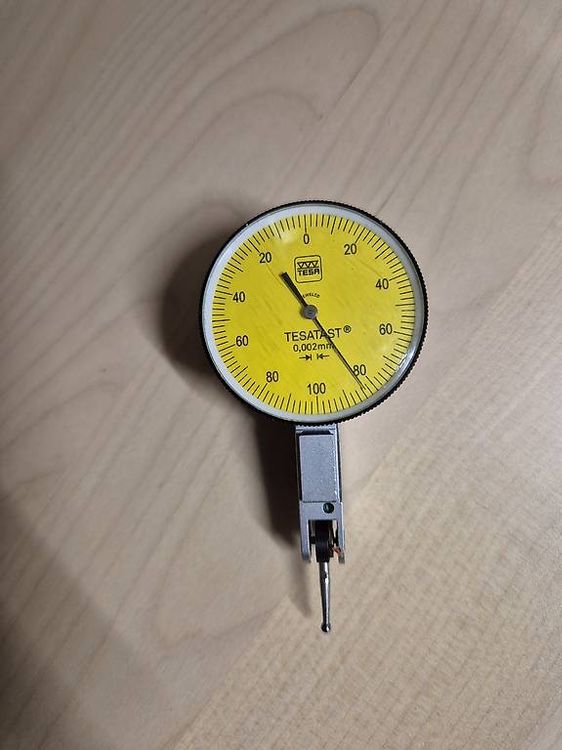 Tesatast Fühlhebelmessgerät Feinzeiger Messuhr 0.002 mm (Gebraucht) in ...