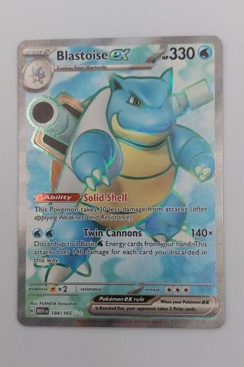 Blastoise ex (184/165 Holo Set 151) NM / ENG | Kaufen auf Ricardo