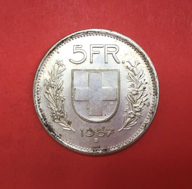 5 Franken Silber 1967 vzgl | Kaufen auf Ricardo