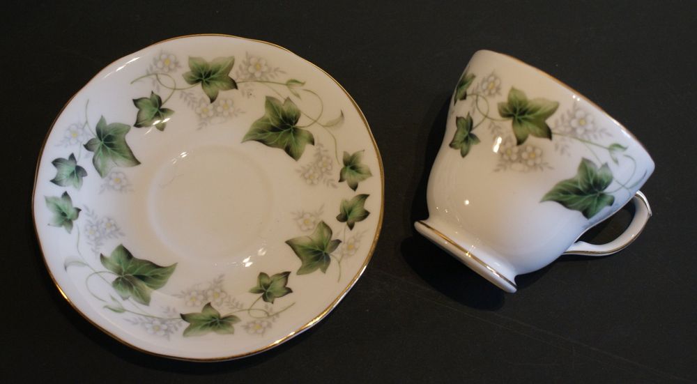 Mocca Tassen IVY, duchesse bone china Porzellan England Efeu | Kaufen ...