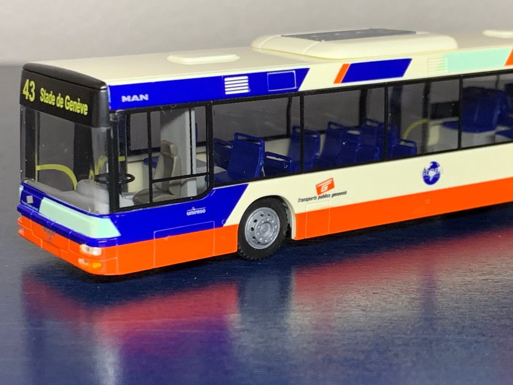 bus MAN NL des TPG ligne 43 Onex- Stade Genève * HO (Neu und ...